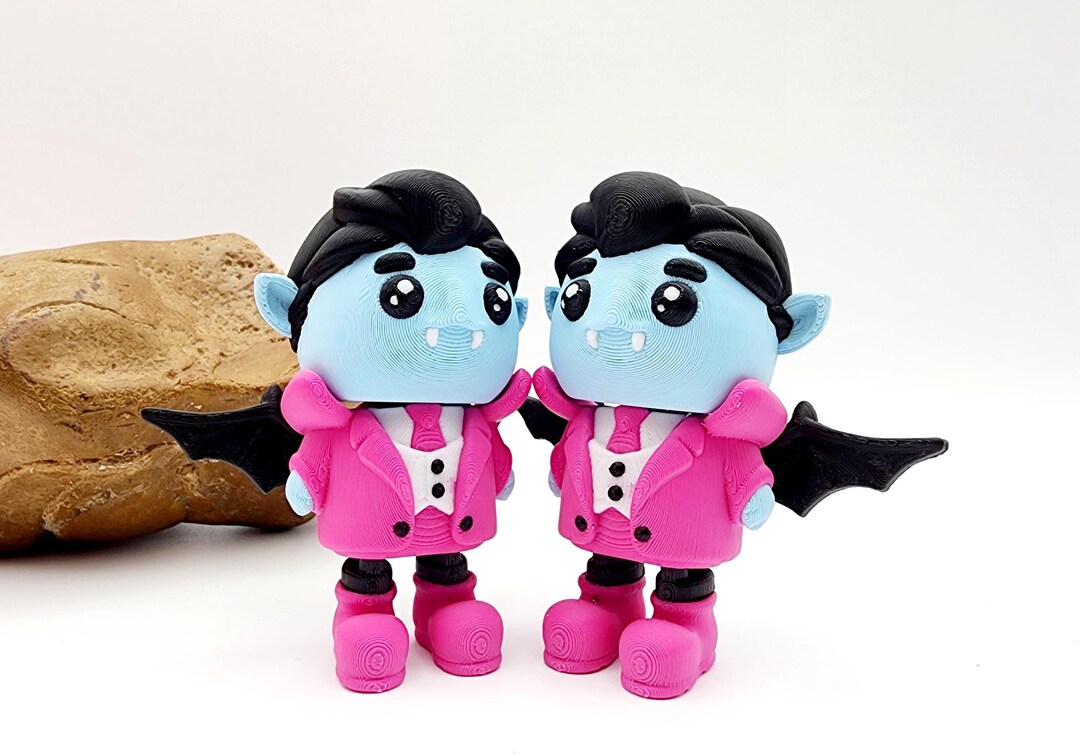 3D Printed Mini Dracula Fidget Sensory Toy. - Etsy