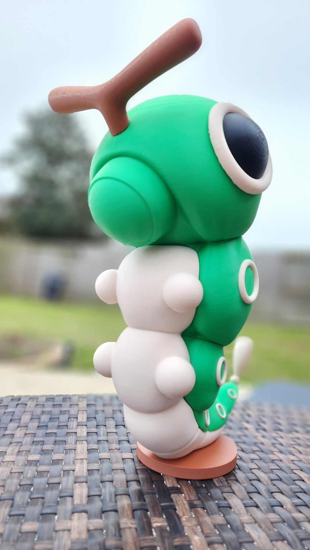 3D Printed Caterpie Action Figure, Figurine, - Etsy