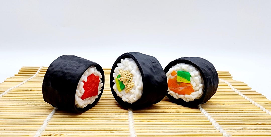 3D Printed Sushi Clicker Fidget Toy. Perfect Stress Reliever for ...