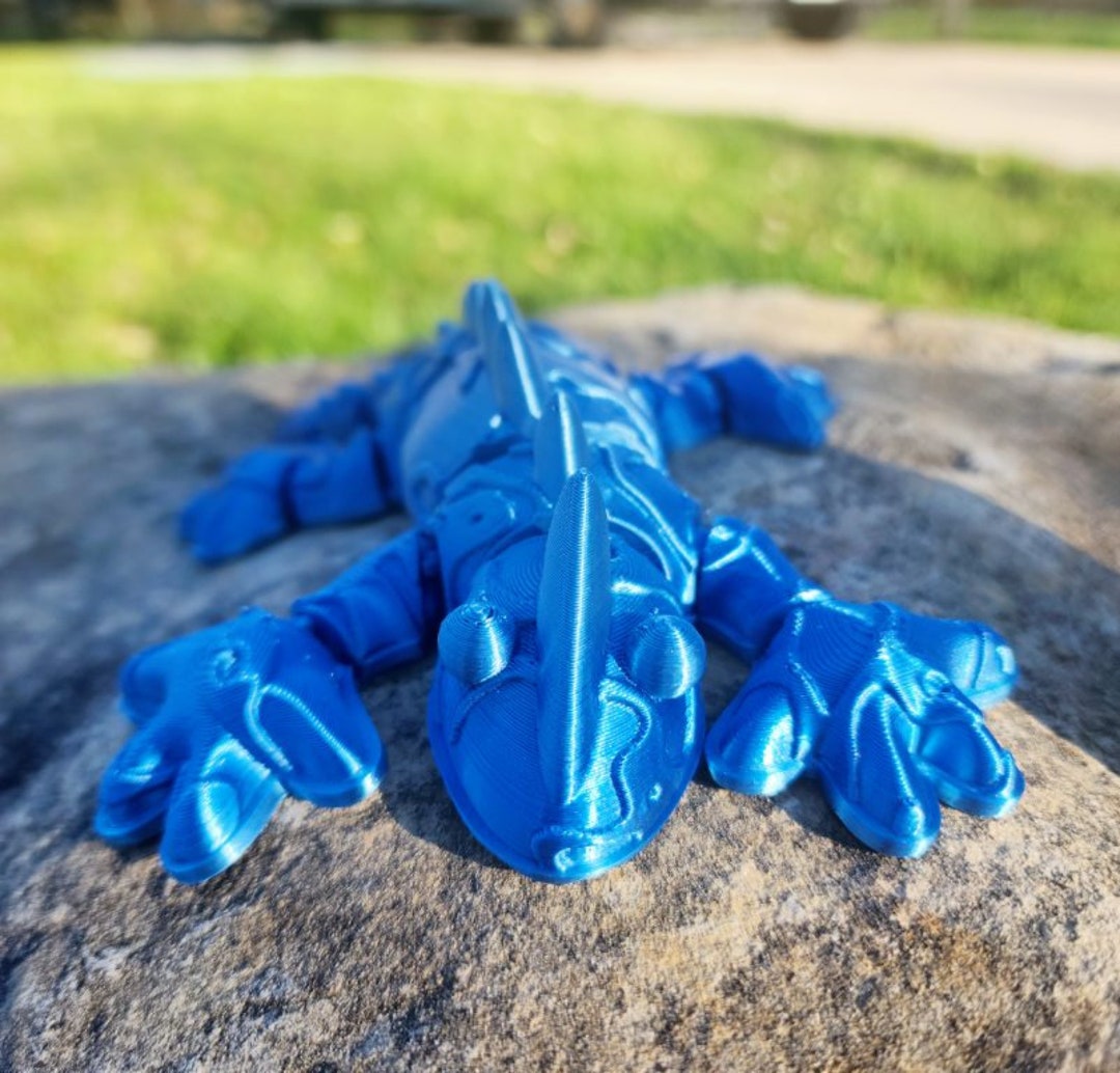 Articulate Salamander Fidget Toy, 3D Printed Sensory Toy, Desktop ...
