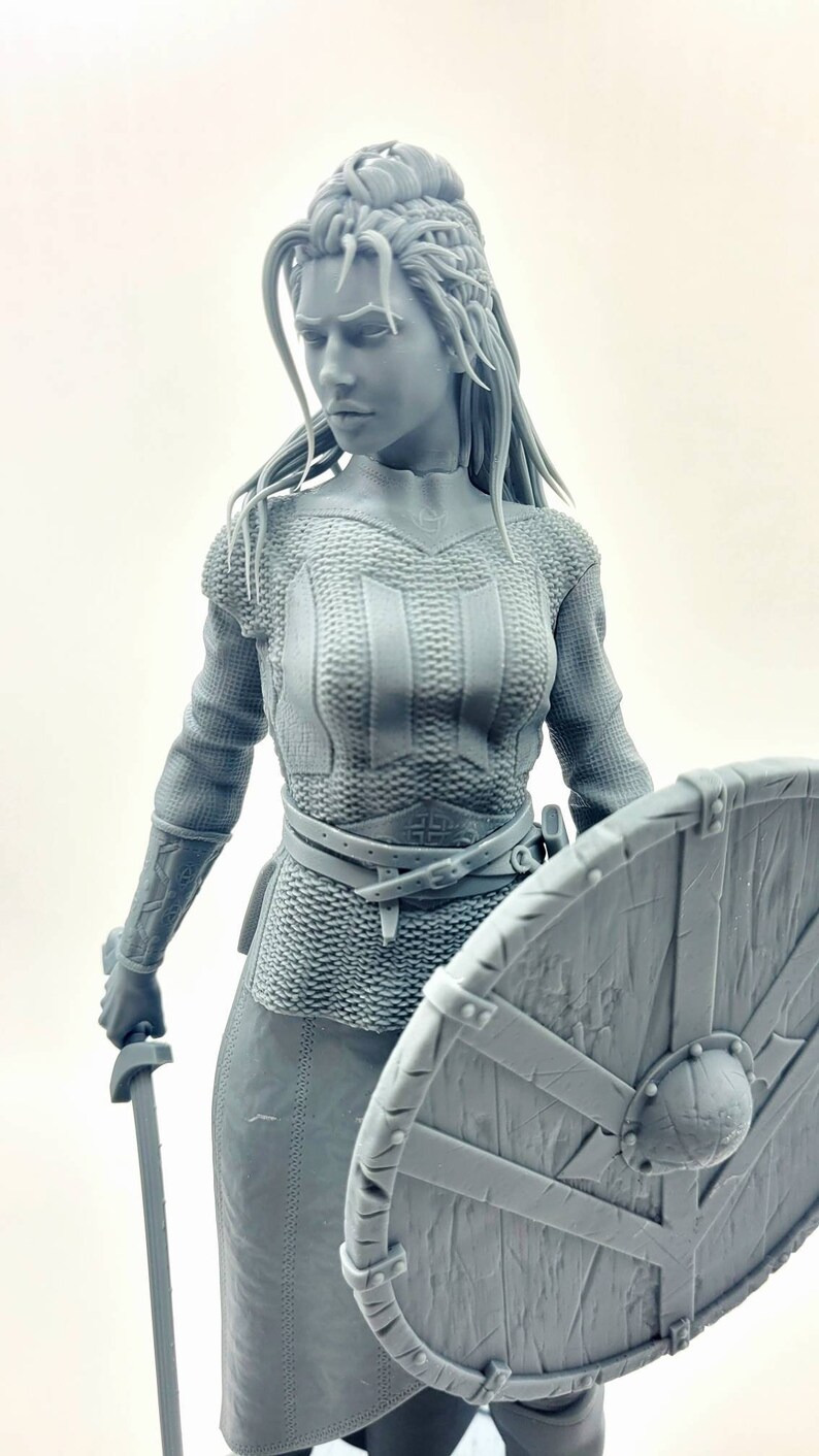 3D Resin Printed Viking lagertha. - Etsy