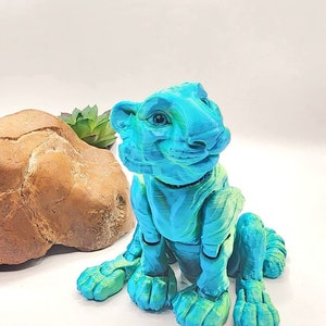 3D Printed Articulate Tiger Fidget Sensory Toy. - Etsy