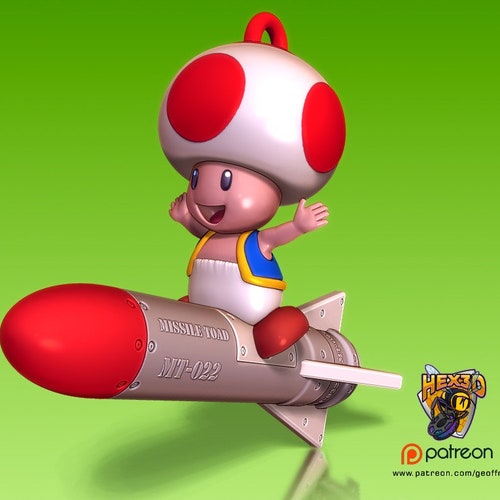 Missile Toad 3D Printed Vegan Holiday Ornament - Etsy