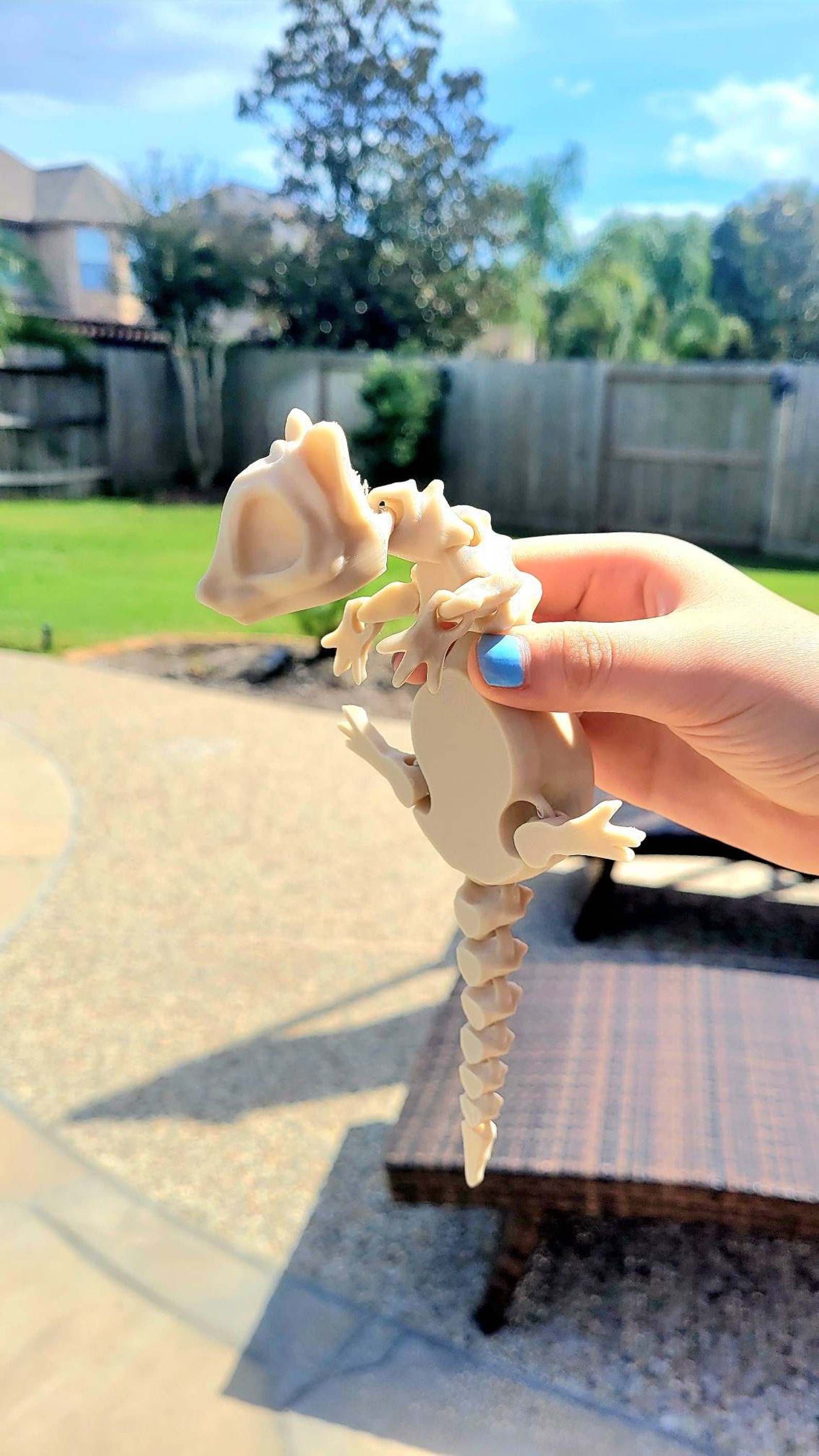 3D Printed Bone Rat Articulated Fidget Toy. - Etsy