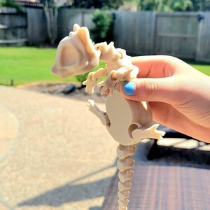 3D Printed Bone Rat, Articulated Fidget Toy. - Etsy