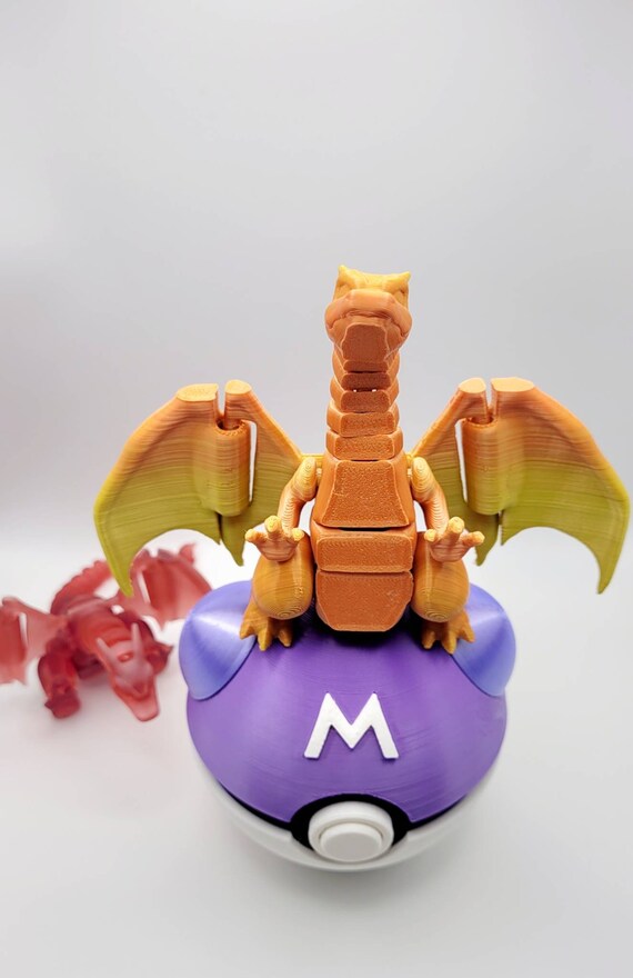 3D Printed Articulated Charizard - Etsy