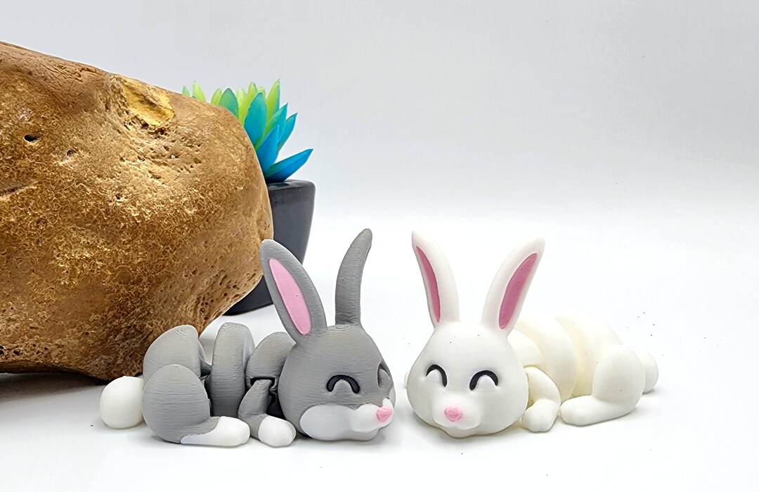 3D Printed Articulated Bunny Fidget Toy. - Etsy