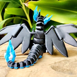 Mega Charizard X impreso en 3D, juguete articulado flexi fidget, juguete sensorial, juguete de ...