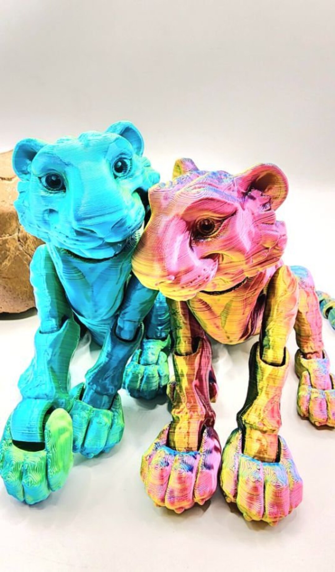 3D Printed Articulate Tiger Fidget Sensory Toy. - Etsy