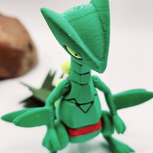 3D Printed Sceptile, Articulated Fidget Toy, Sensory Toy, Desktop Toy ...