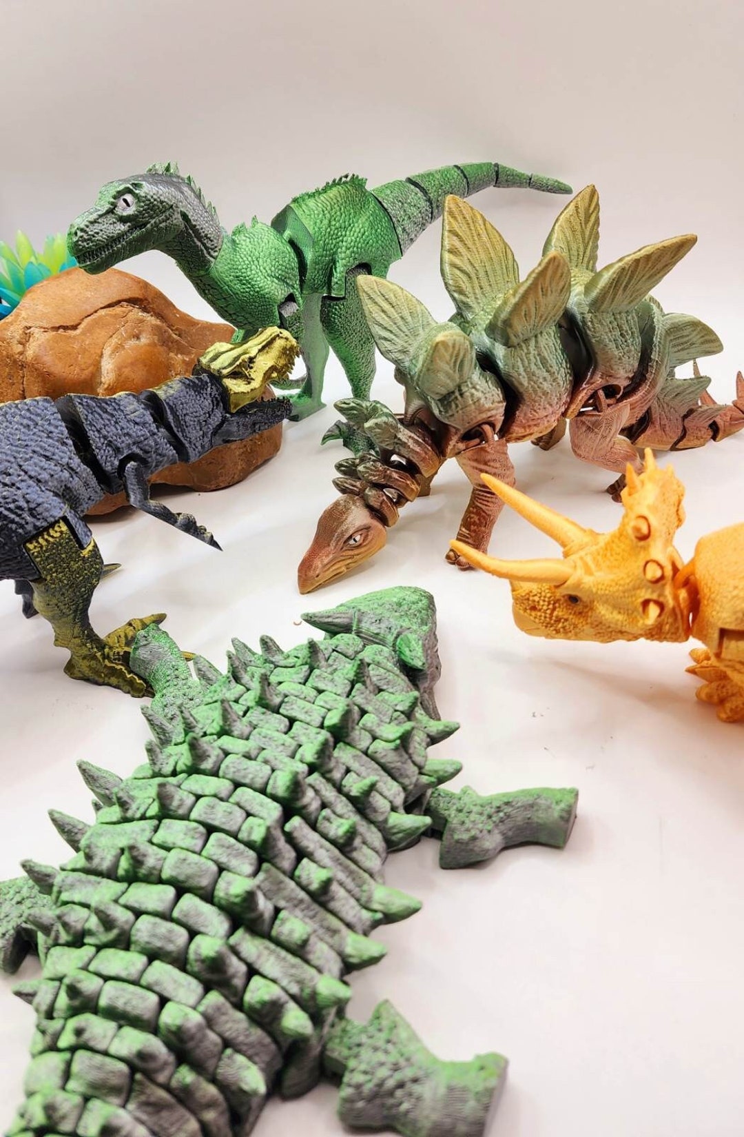 Jurassic Dinosaurs Collections, Articulated Fidget Toy. - Etsy