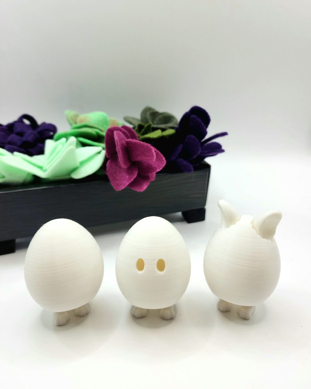 3D Printed Easter Eggs With Collapsible Legs. Able to Stand and Sit. - Etsy