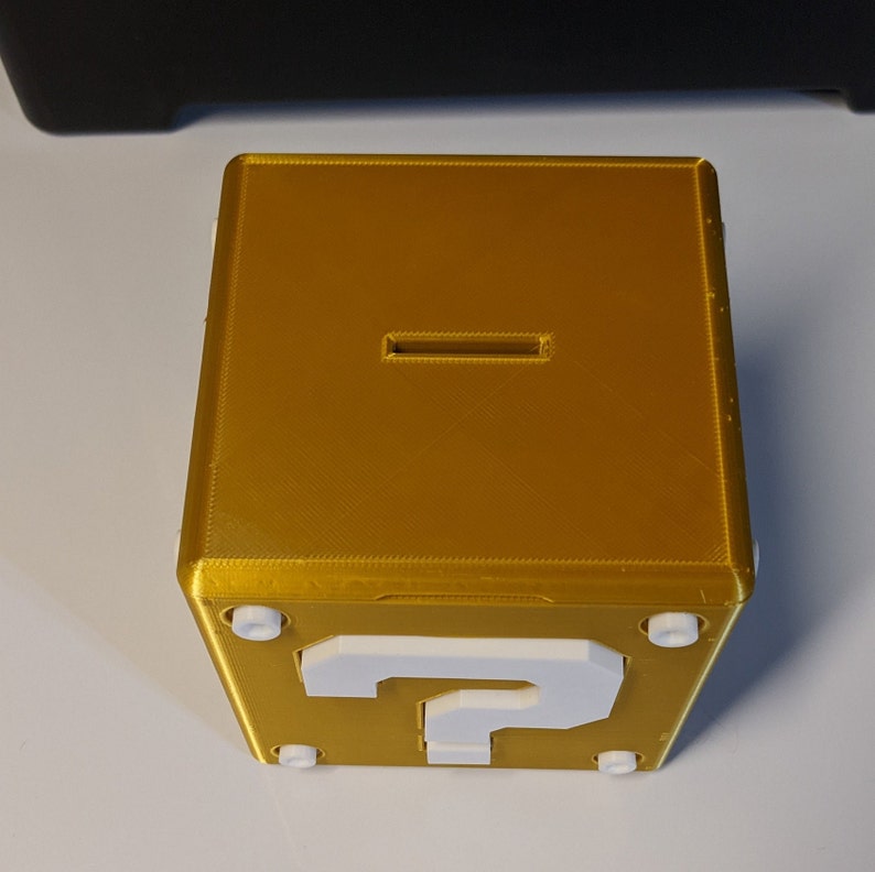 Mario Question Block Storage Bin Piggy Bank Tip Jar - Etsy