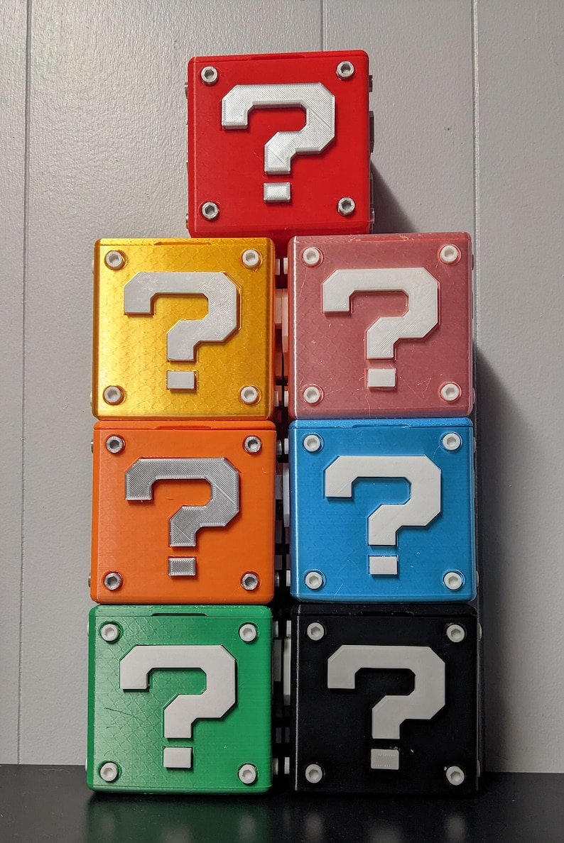 Mario Question Block Storage Bin Piggy Bank - Etsy