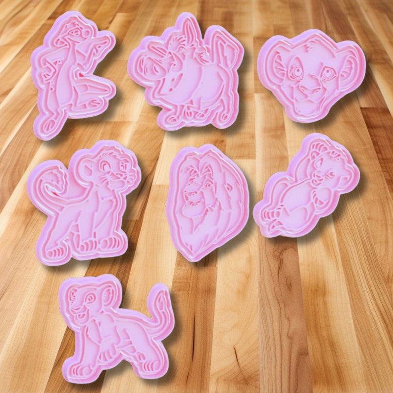 Lion King Simba Mufasa Timon Pumba Cookie Cutter Stamp Fondant Play ...