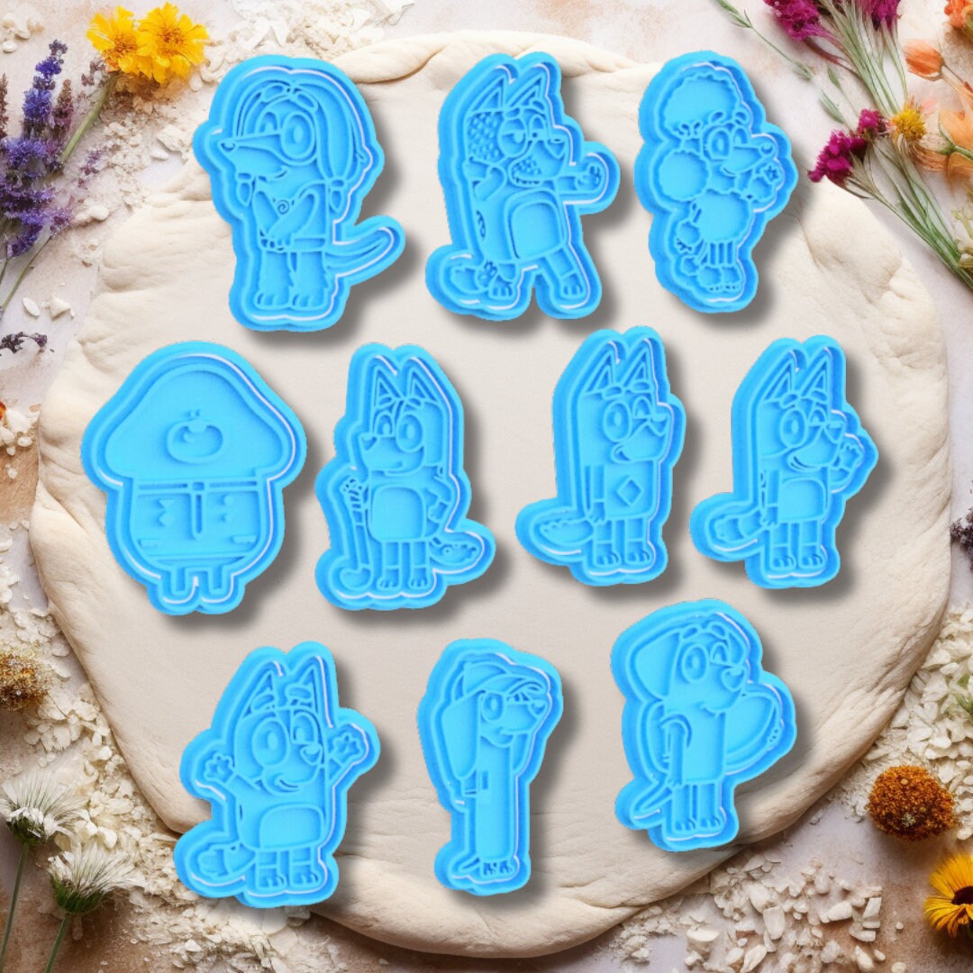 Bluey Dog Bingo and Friends Cookie Fondant Play Dough Polymer Clay ...