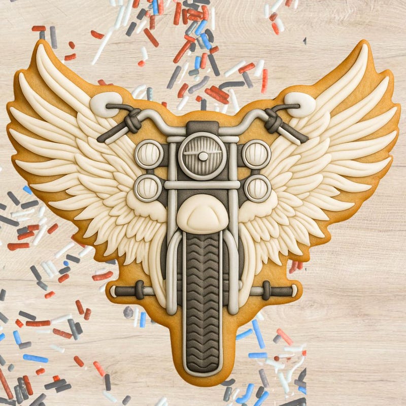 Motorcycle Cookie - Etsy