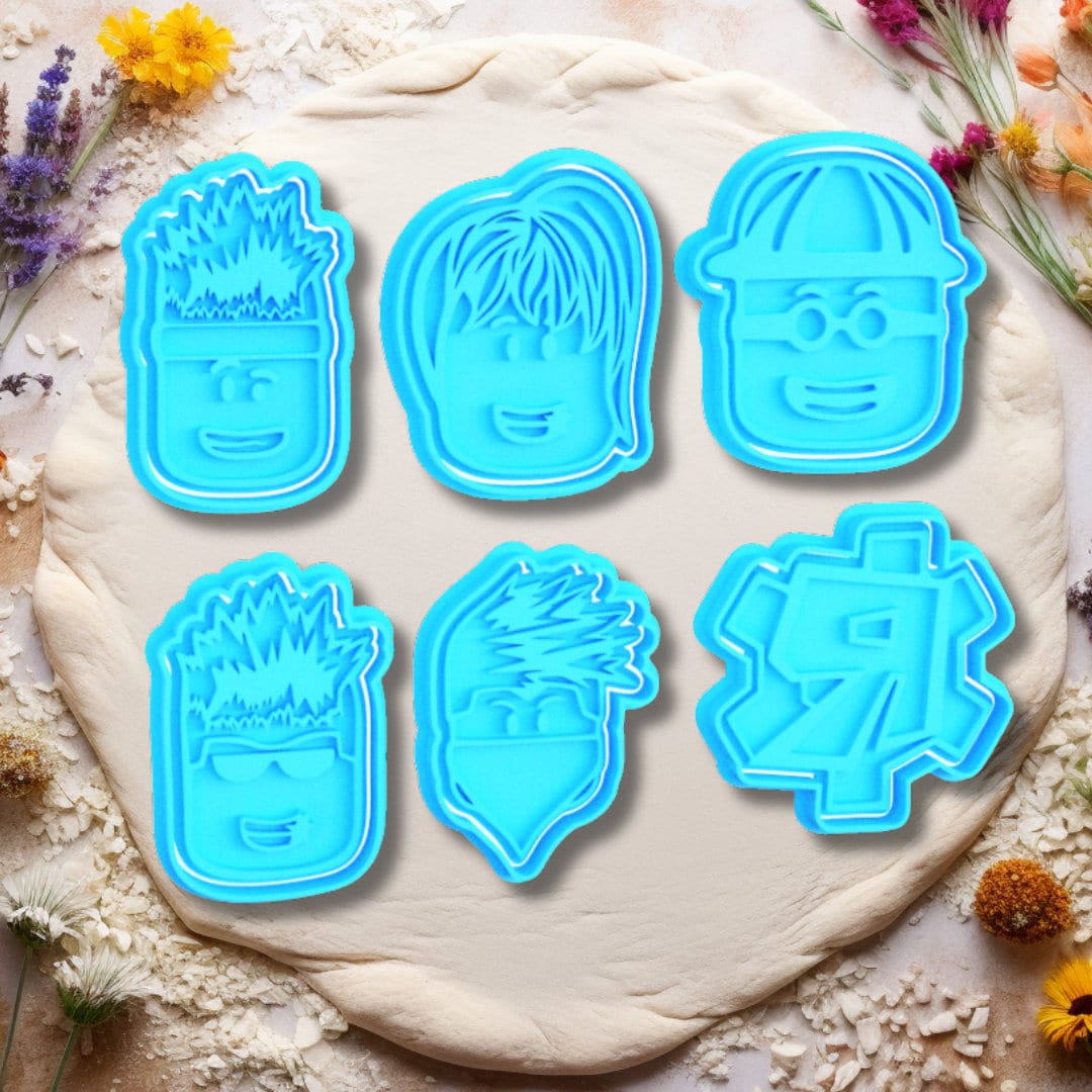 Roblox Game Cookie Cutter Set of 6 Fondant Play Dough Polymer Clay ...