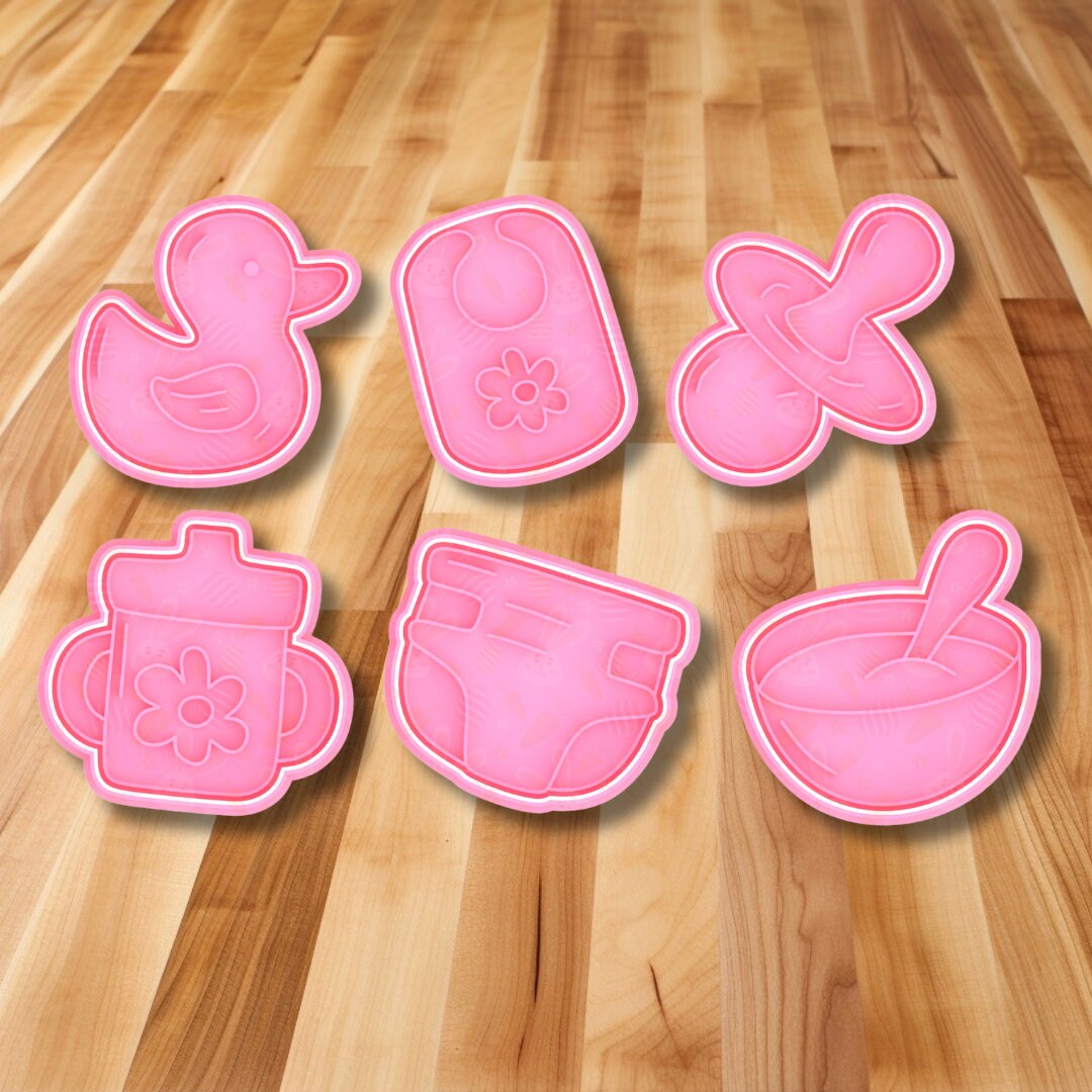 Baby Pacifier Diaper Rattle Diaper Sippy Cereal Cup Bib Rubber Duckie ...