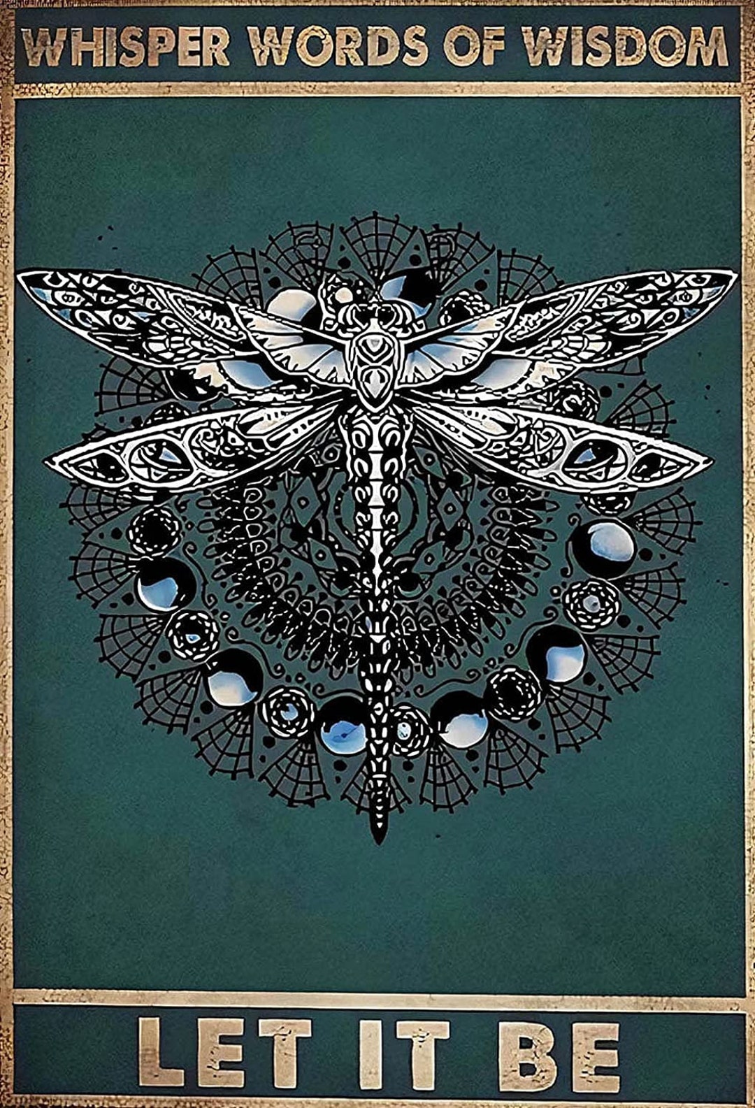 Metal Aluminum Sign Whisper Words of Wisdom Let It Be - Etsy