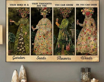 Your Mind is a Garden Sign - Etsy