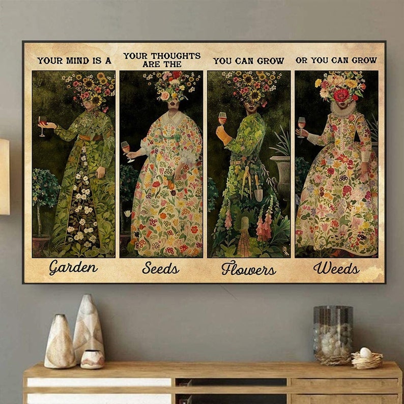 Gardening Tin Sign - Your Mind is a Garden Yours Thoughts Are the Seeds ...