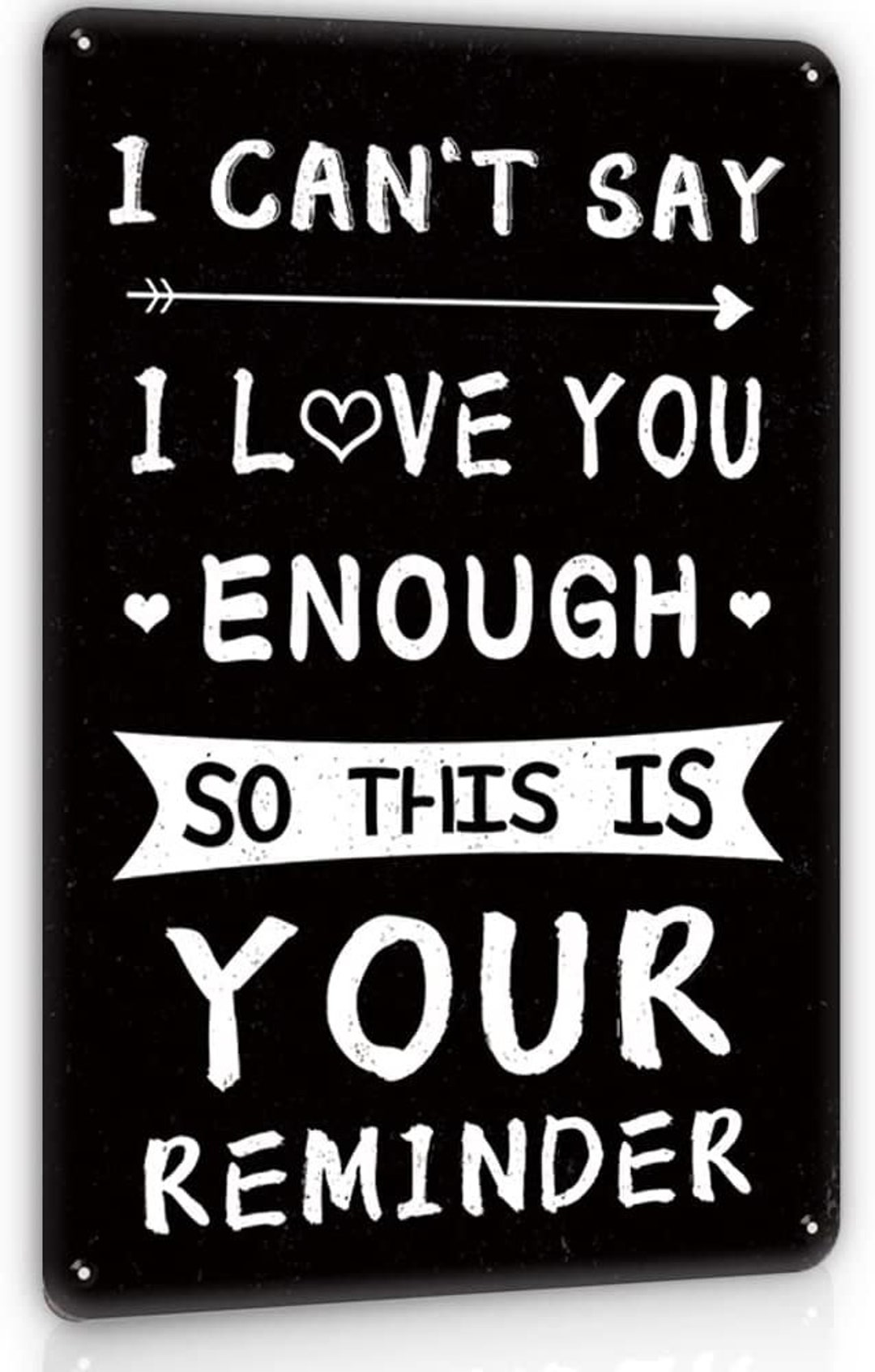 I Love You Sign Metal Aluminum Sign - Etsy