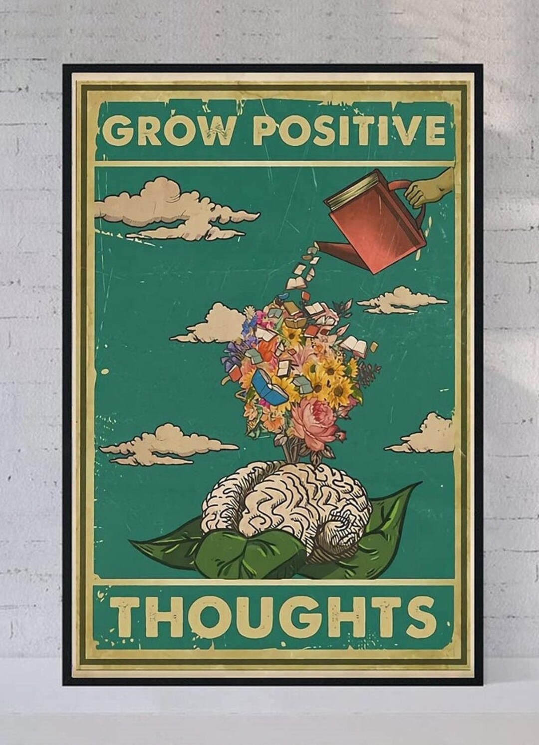 Metal Aluminum Sign - Grow Positive Thoughts - Etsy