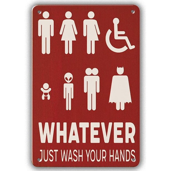 Whatever Just Wash Your Hands Sign - Etsy