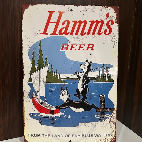 Hamms Beer Sign - Etsy