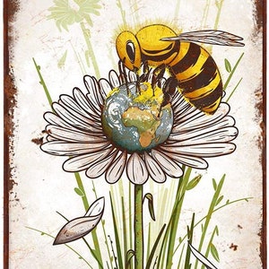 The Planet Bee Funny Novelty Aluminum Sign - Etsy