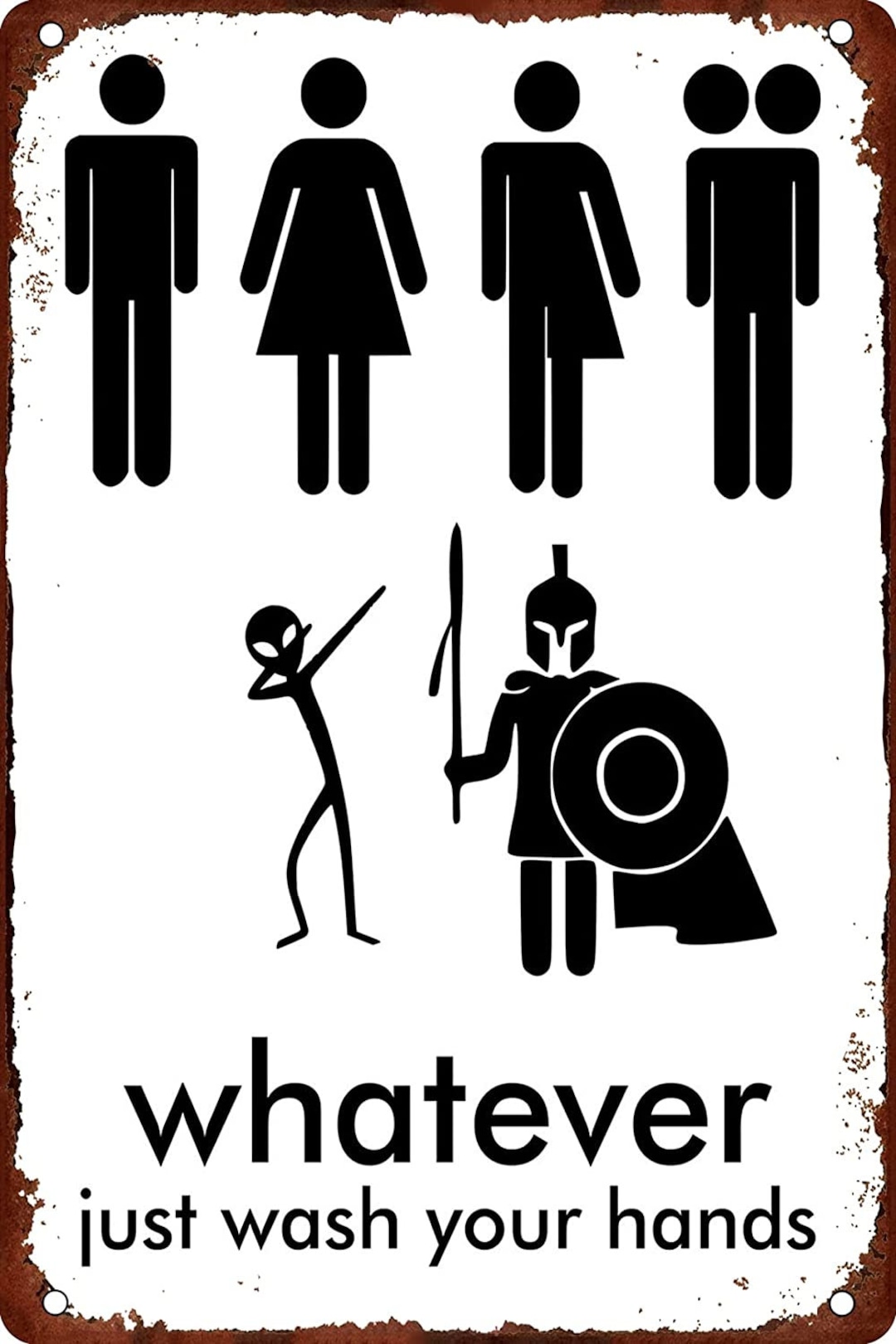 Whatever Just Wash Your Hands Metal Aluminum Sign - Etsy