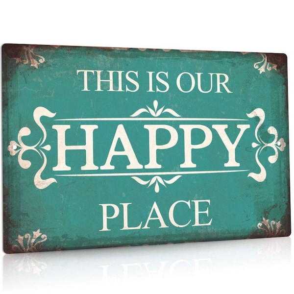 Happy Place Sign - Etsy