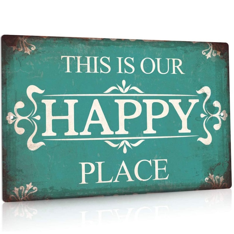 Our Happy Place Sign - Etsy