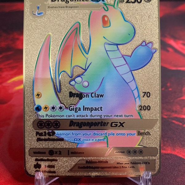 Dragonite Gold Card - Etsy