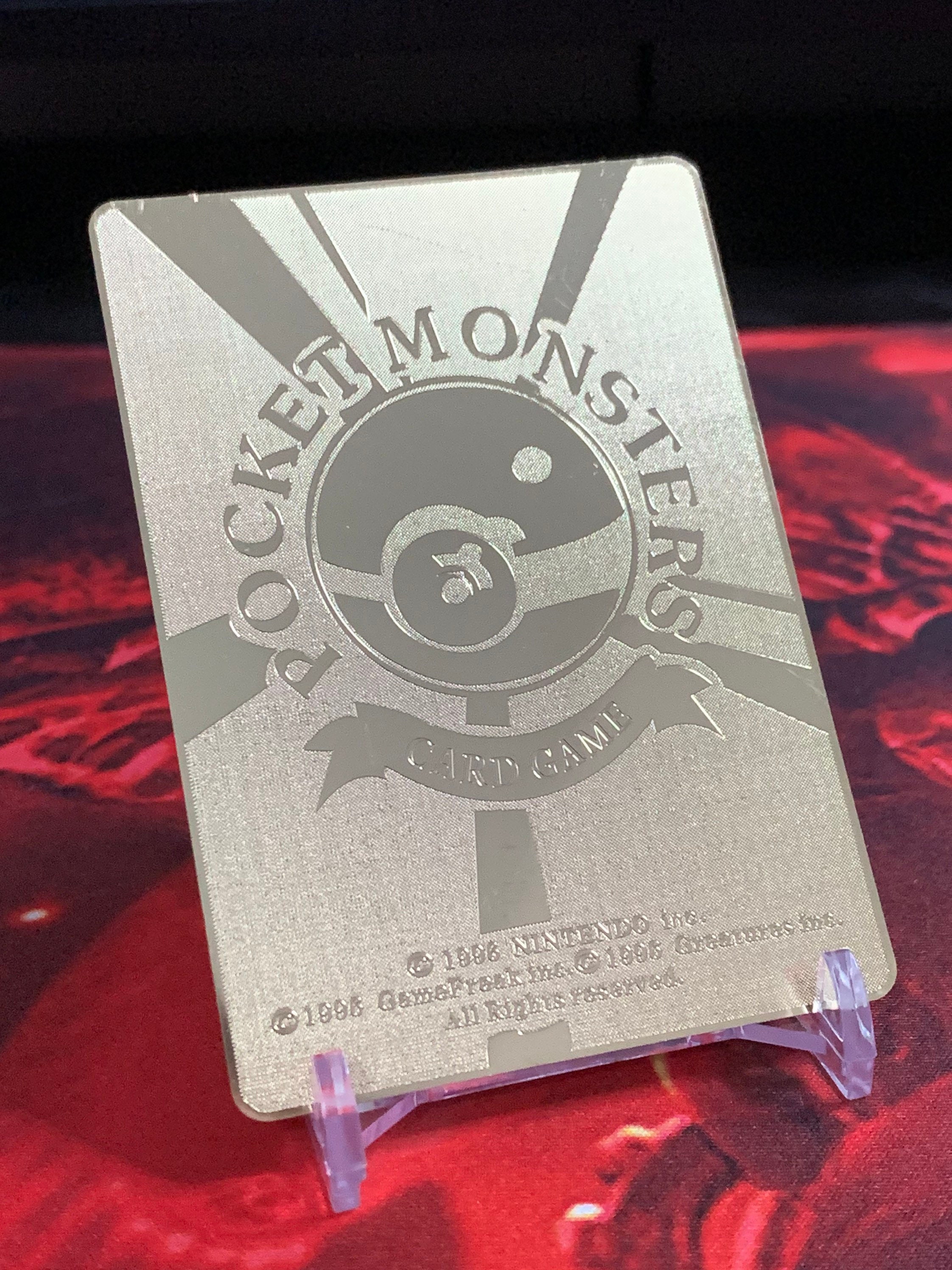 Japanese Pikachu Illustrator Custom Gold Metal Pokemon Card - Etsy