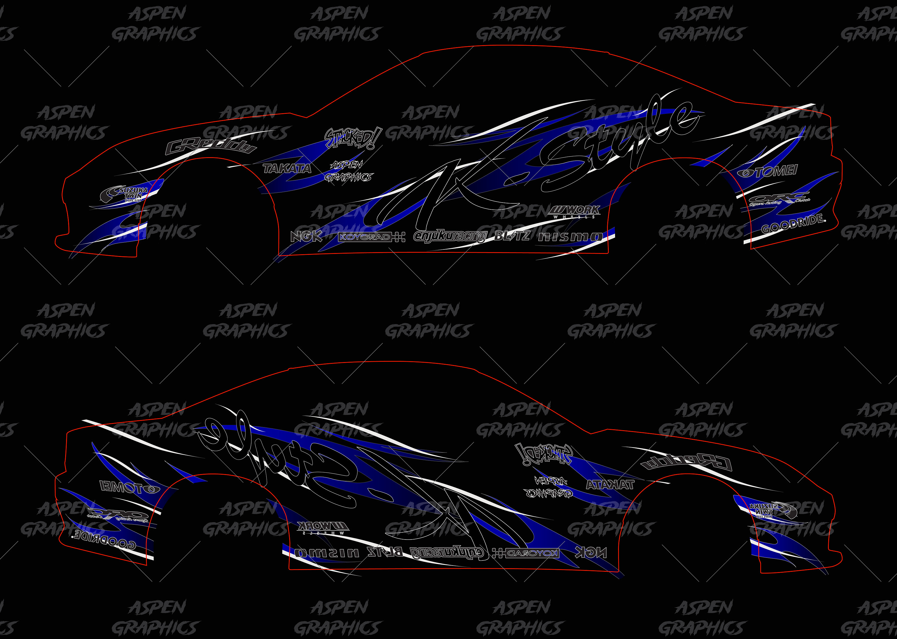 K-style Drift Livery ~ Decal, Motorsport Livery, Digital Download File ...
