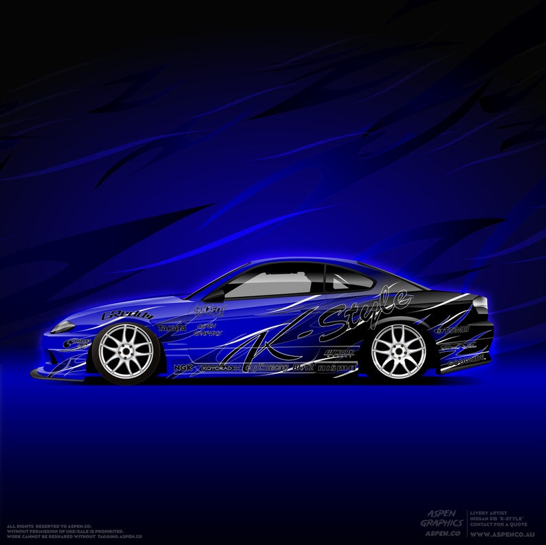K-style Drift Livery ~ Decal, Motorsport Livery, Digital Download File ...