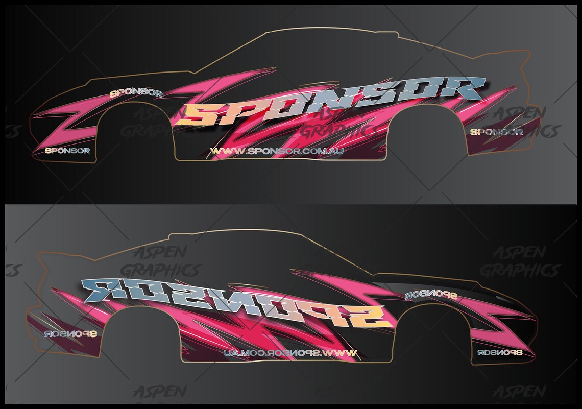 Eye Candy Y2K Drift Livery - Motorsport Livery, Car Wrap, Vehicle Decal ...
