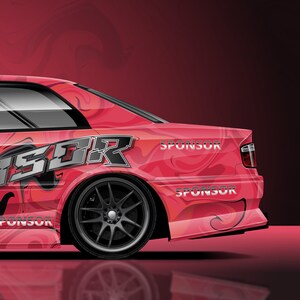 Pink Swirl Livery ~ Car Decal, Custom Car Livery, Motorsport Livery ...