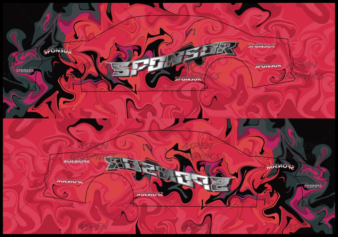 Pink Swirl Livery ~ Car Decal, Custom Car Livery, Motorsport Livery ...