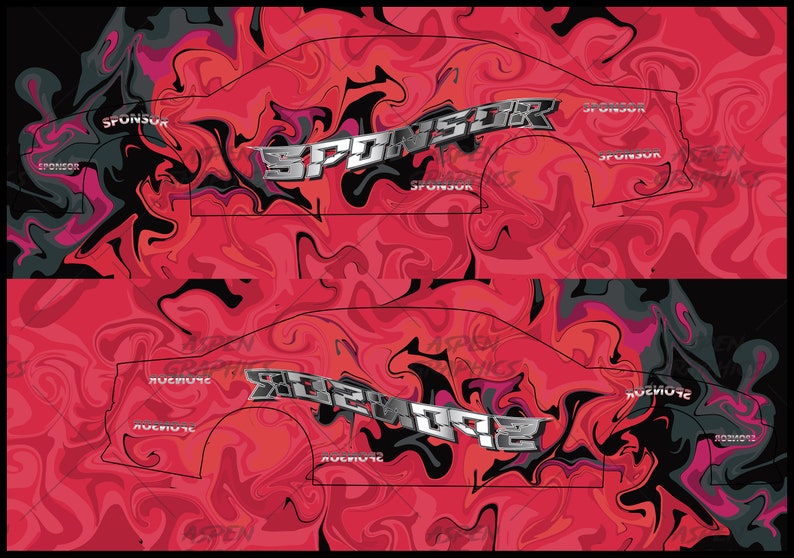 Pink Swirl Livery ~ Car Decal, Custom Car Livery, Motorsport Livery ...