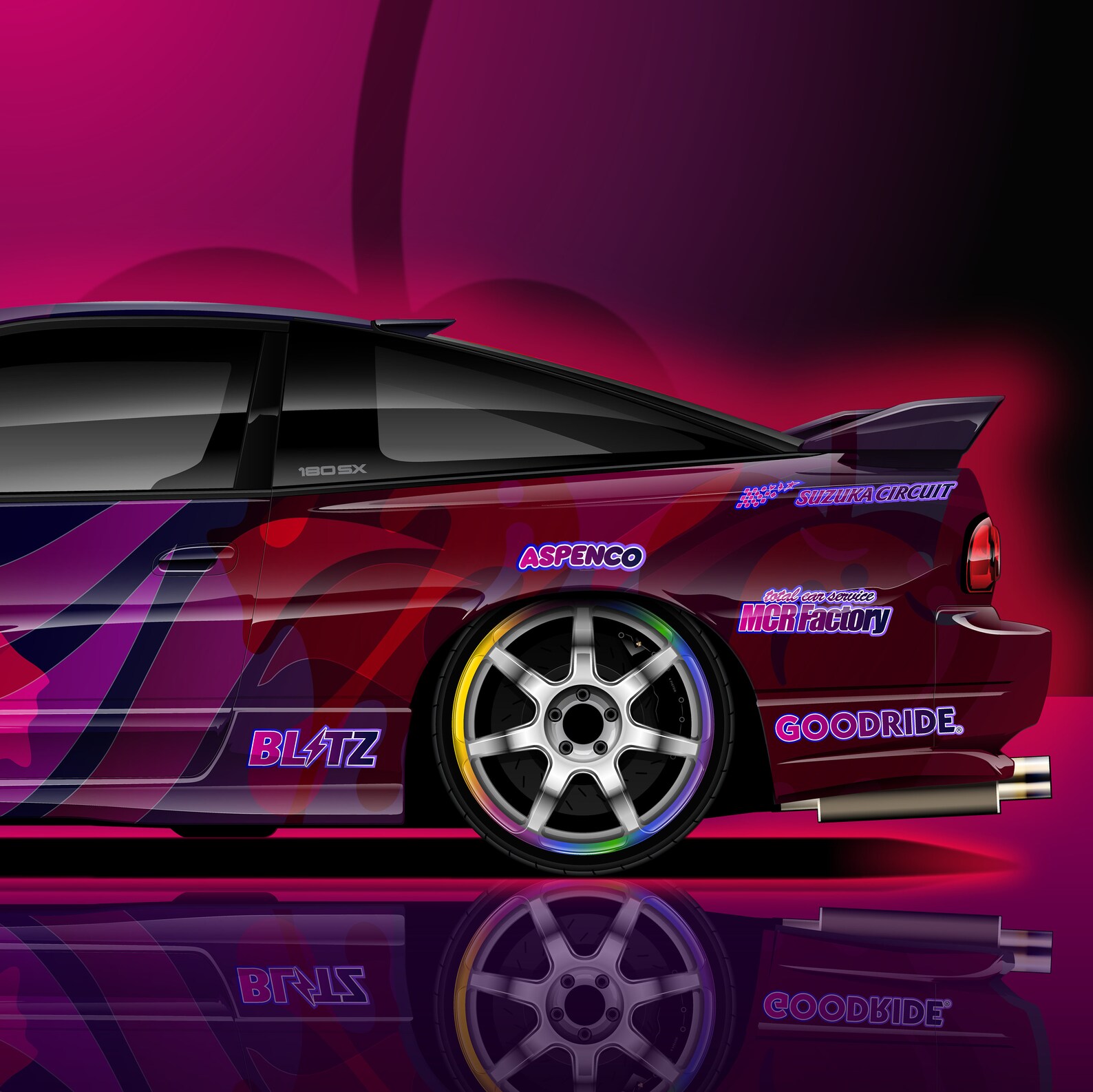 Cherry Bomb Drift Livery ~ Decal, Motorsport Livery, Digital Download ...