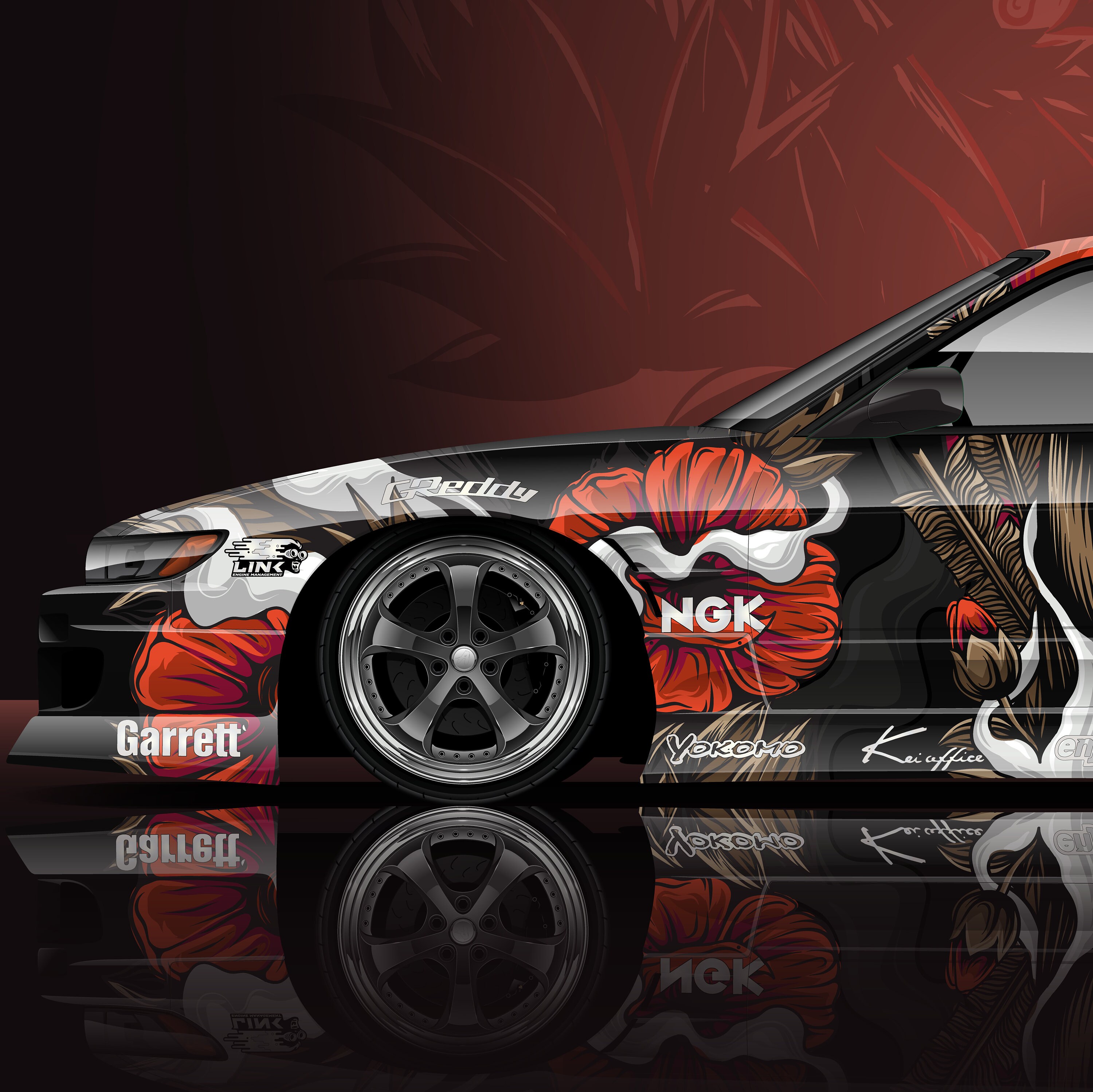 Chosen One Drift Livery Wrap Template ~ Decal, Motorsport Livery ...