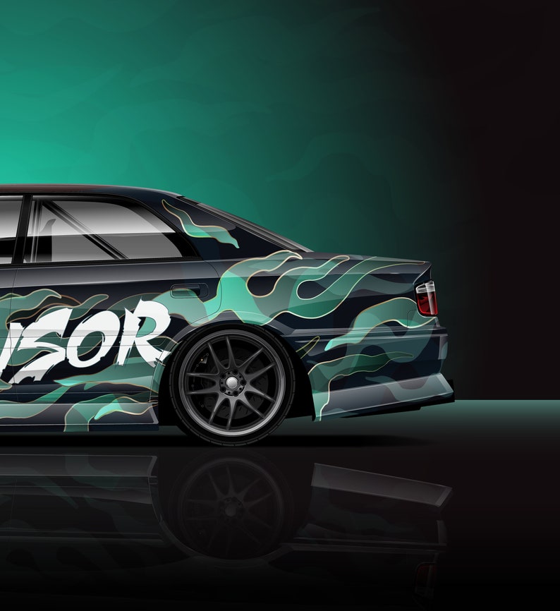 Sea Moss Drift Livery Design - Motorsport Livery, Car Decal, Vehicle ...