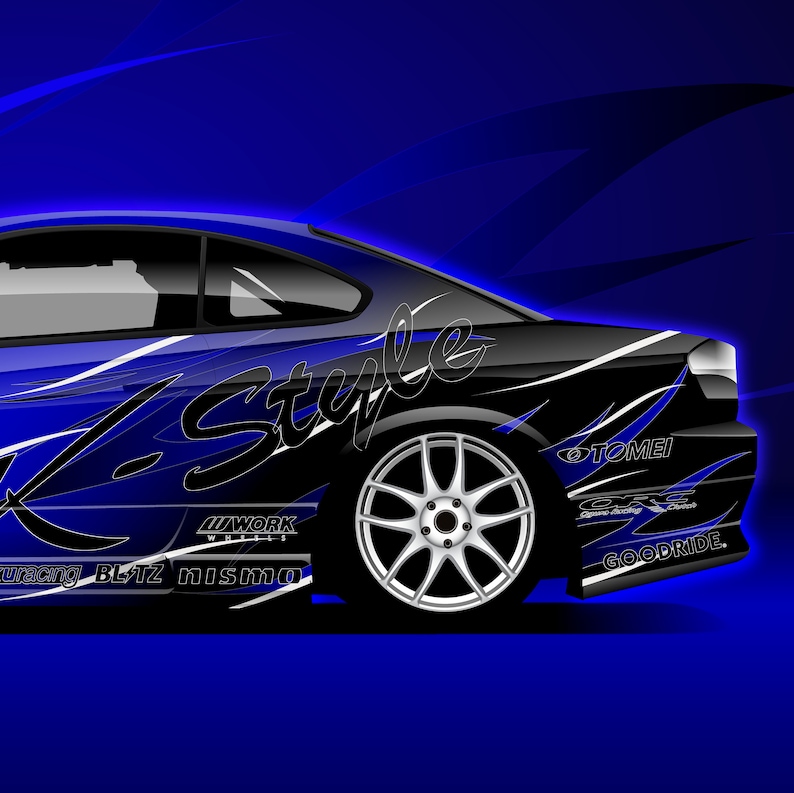K-style Drift Livery ~ Decal, Motorsport Livery, Digital Download File ...