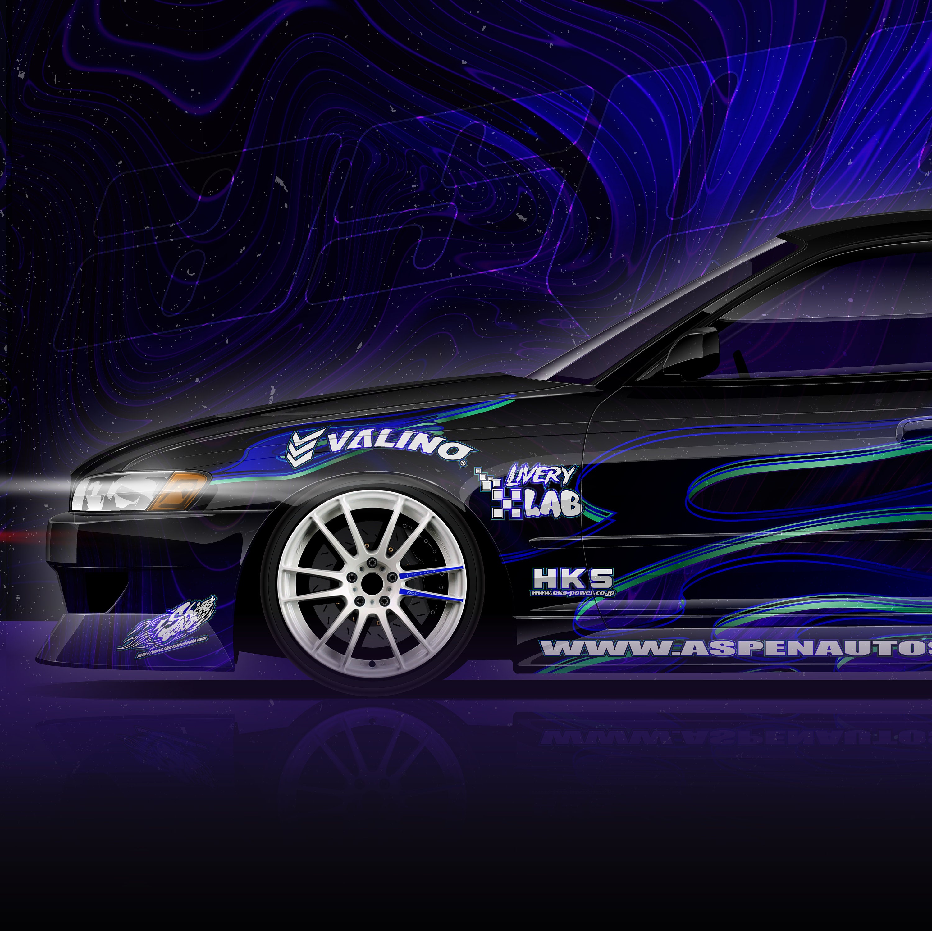Flow Drift Livery Wrap Template ~ Decal, Motorsport Livery, Digital ...