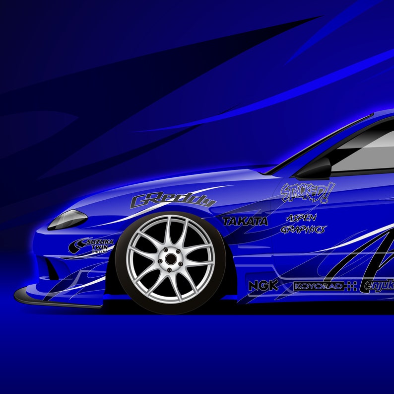 K-style Drift Livery ~ Decal, Motorsport Livery, Digital Download File ...