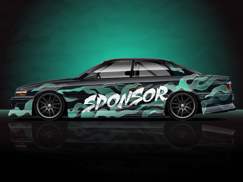 Sea Moss Drift Livery Design - Motorsport Livery, Car Decal, Vehicle ...
