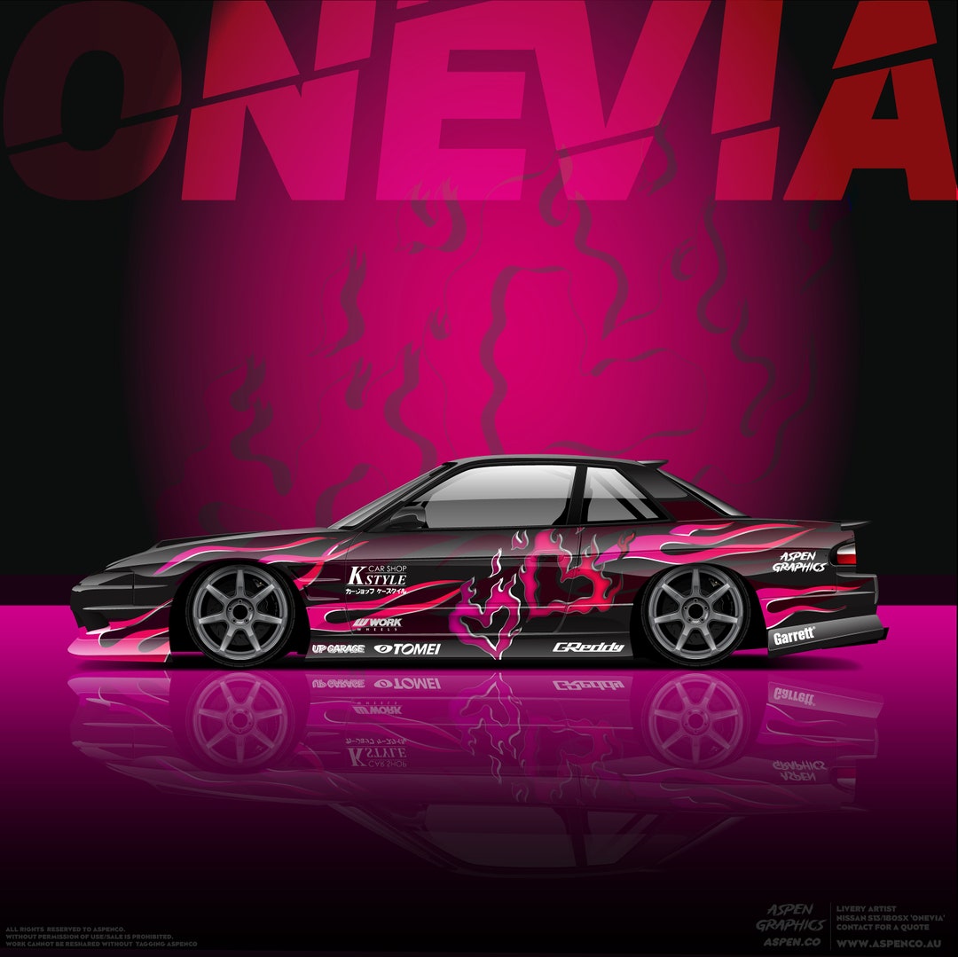 Flaming Heart Drift Livery ~ Decal, Motorsport Livery, Digital Download ...